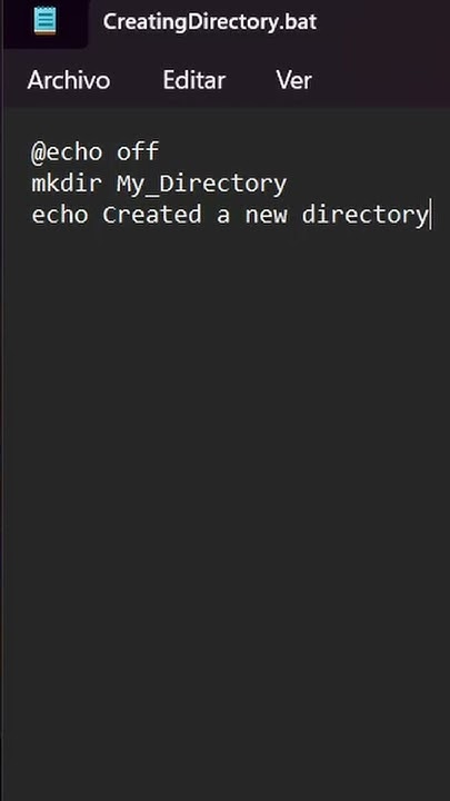Creating Directories with BAT Scripting - YouTube