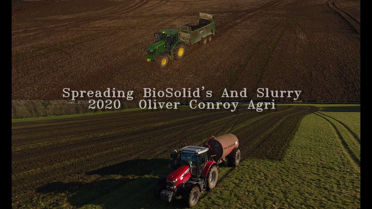 Spreading BioSolid's And Slurry 2020 - Oliver Conroy Agri (HD) - YouTube