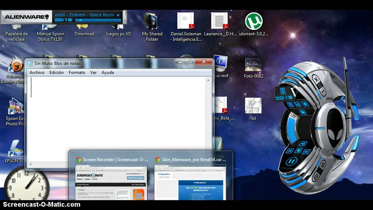 Como descargar skin alienware - YouTube