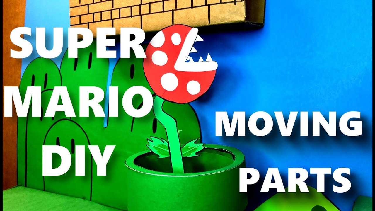 SUPER MARIO Playset Part 2 - Cardboard and poster board budget DIY ...