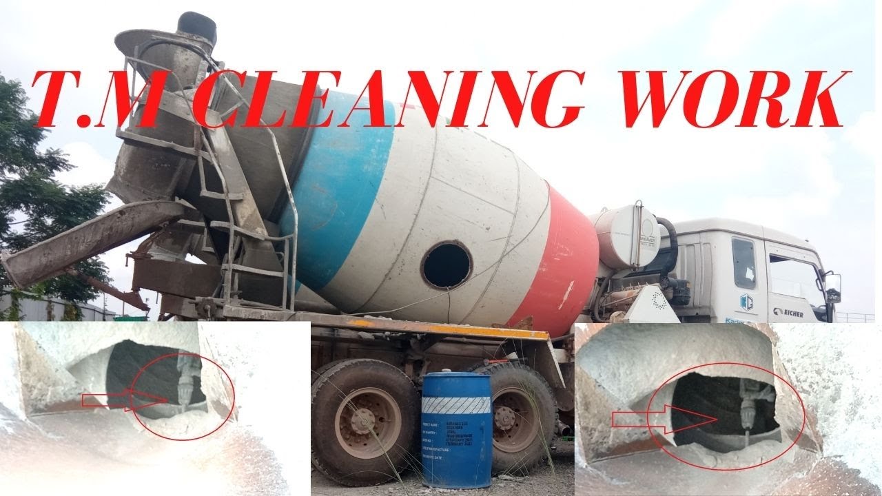 TRANSIT MIXER \\ T.M CLEANING \\ HOW TO CLEAN R.M.C T.M By Smart ...