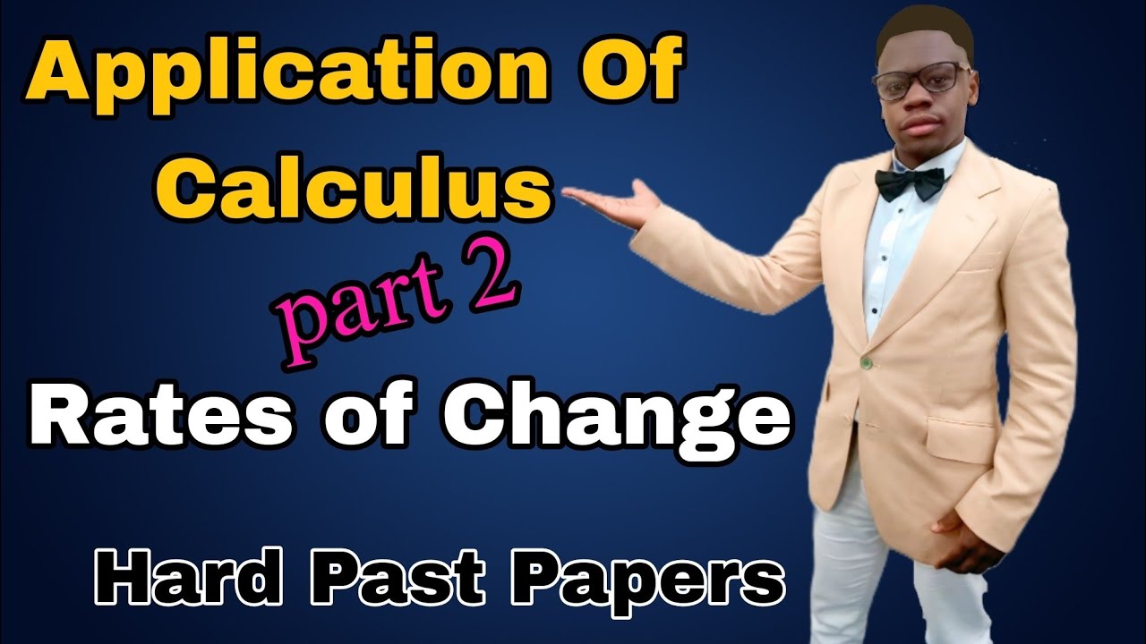 Application of calculus part 2 Rates of Change grade 12 - YouTube