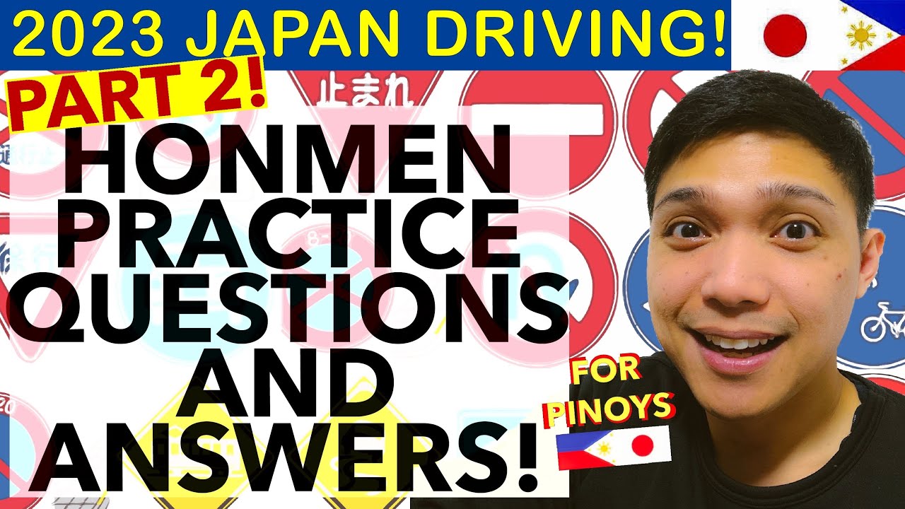 PART 2: 2023 HONMEN JAPAN DRIVING EXAM PRACTICE AND REVIEW HOW TO PASS ...