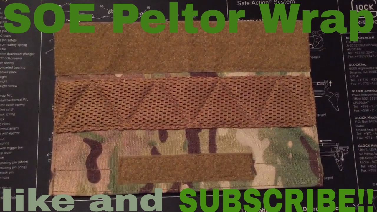 SOE Peltor Wrap multicam - YouTube