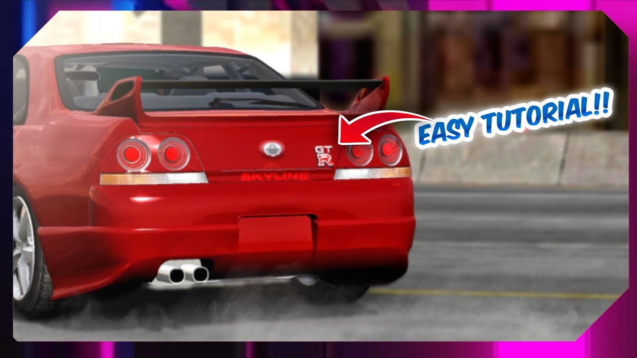 How To Make Logo Nissan Skyline GT-R33 Easy Tutorial Car Parking - YouTube