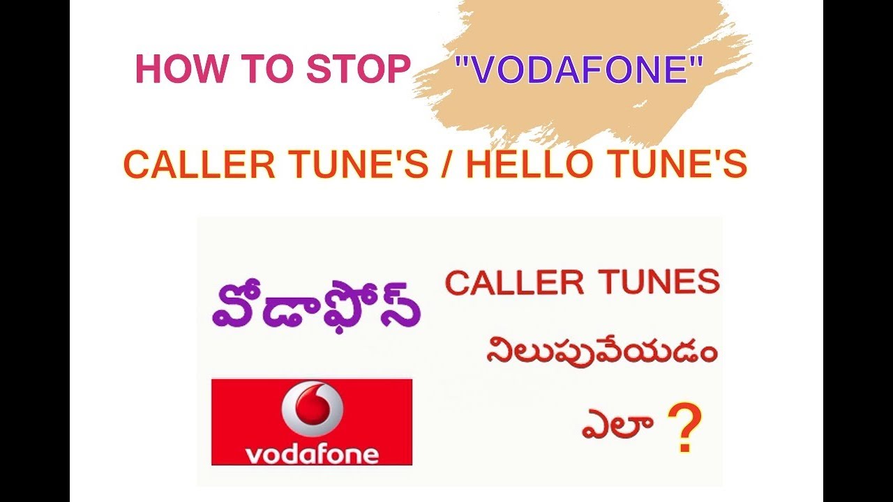 HOW TO DEACTIVATE VODAFONE HELLO TUNES OR CALLER TUNES ON MOBILE ...