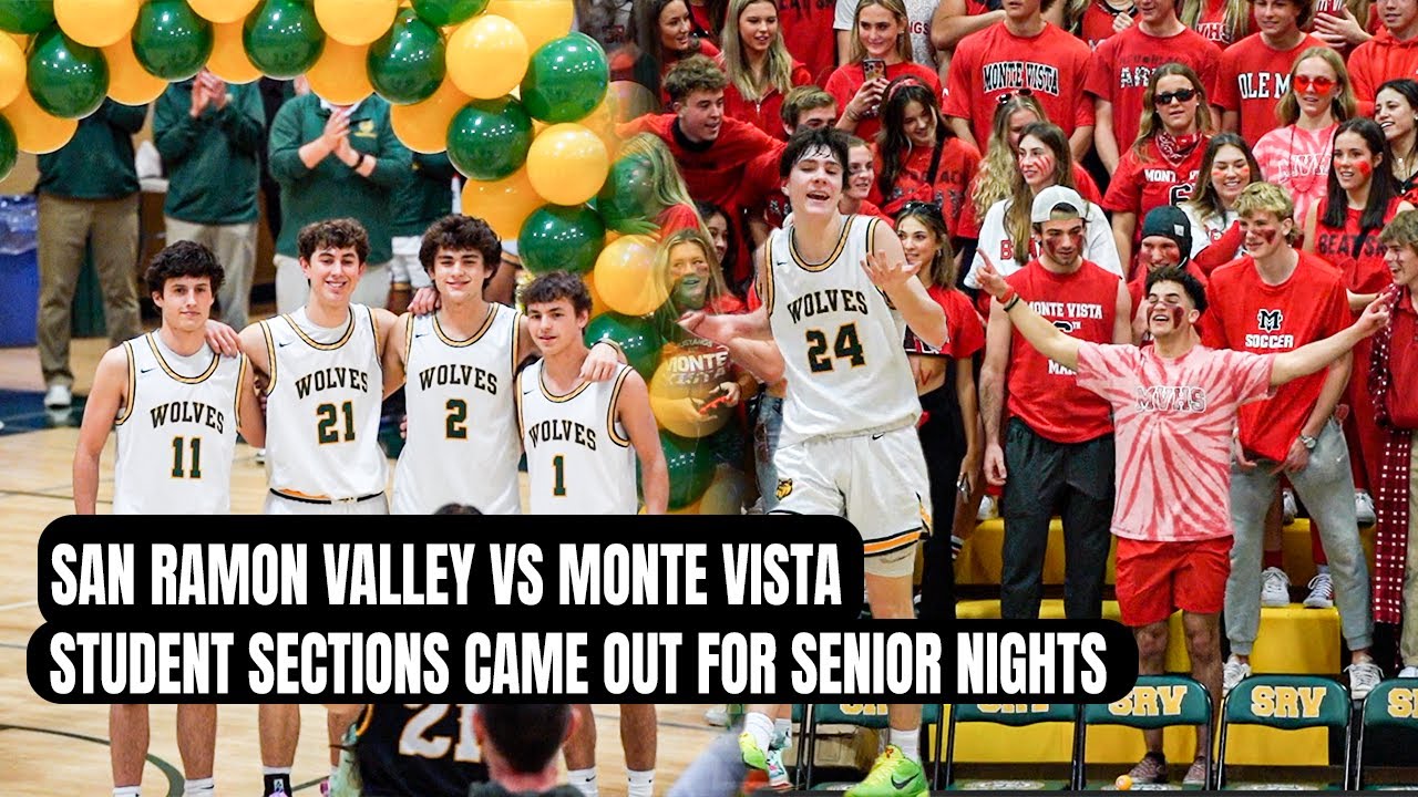 San Ramon Valley vs Monte Vista | Luke Isaak Gets CROWD HYPED!!! Senior ...