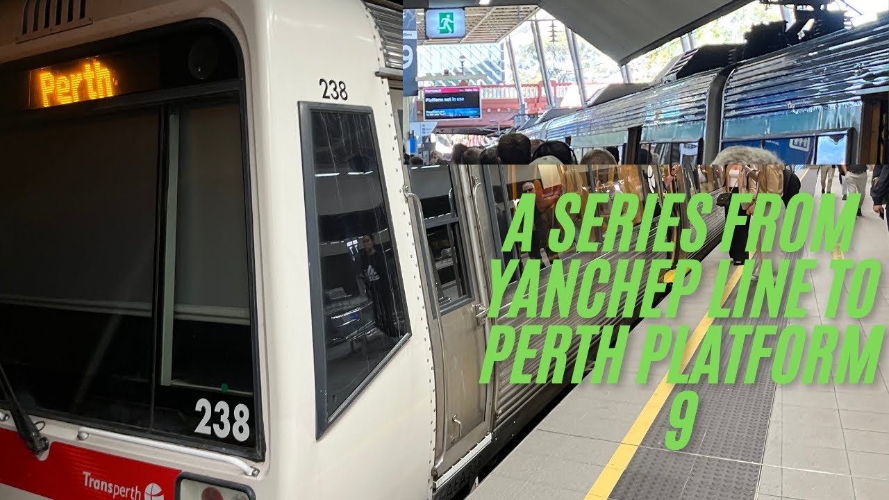 ELUSIVE! Transperth A SERIES From Yanchep Line to PERTH PLATFORM 9 ...