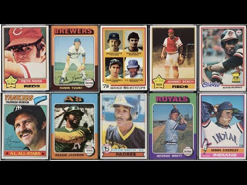 The 20 Most Valuable Topps Baseball Cards From 1975-1979 - Youtube