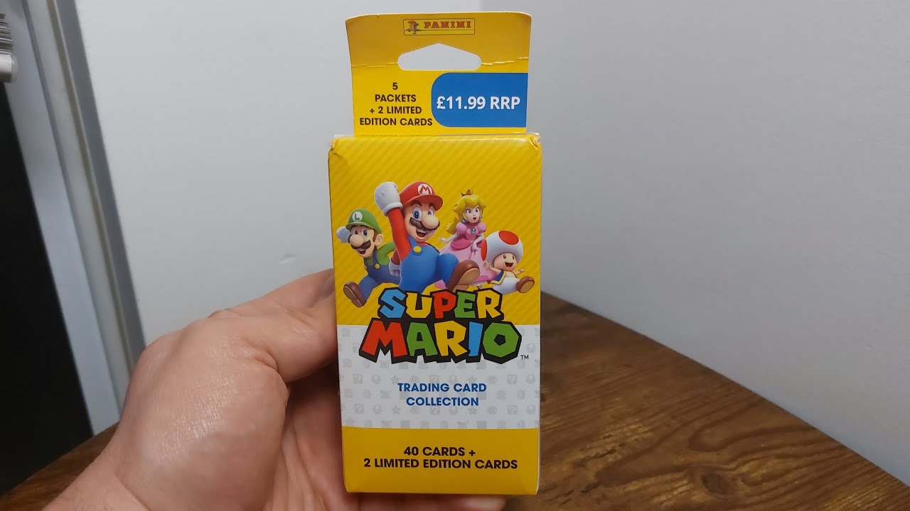 Super Mario Bros by Panini [trading card pack opening] - YouTube