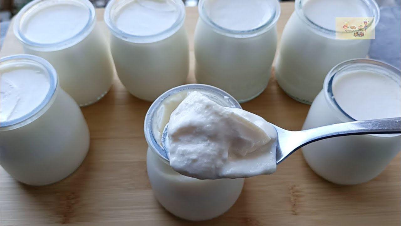 YAOURT à base de LAIT ENTIER | YAOURT MAISON | #Roukainass - YouTube