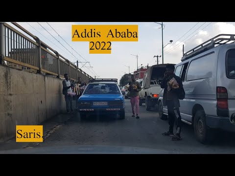 Saris, Addis Ababa driving downtown 2022 - YouTube