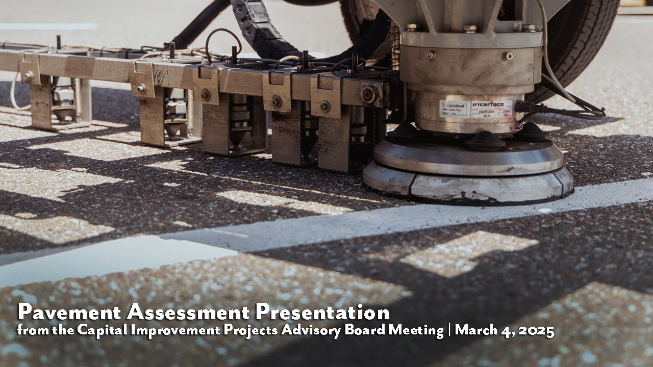 Pavement Assessment Presentation | March 4, 2025 - YouTube