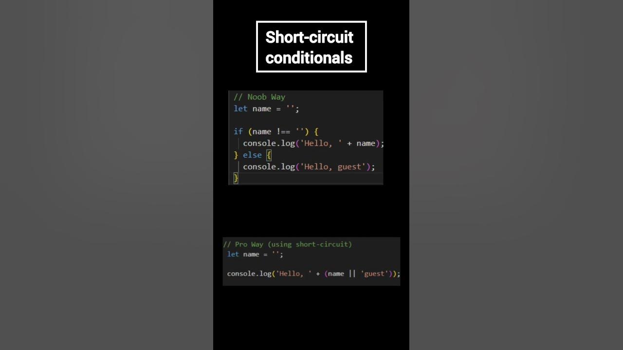⚡ Boost Your Javascript Skills With Short Circuit Conditional Tricks Codinggenius
