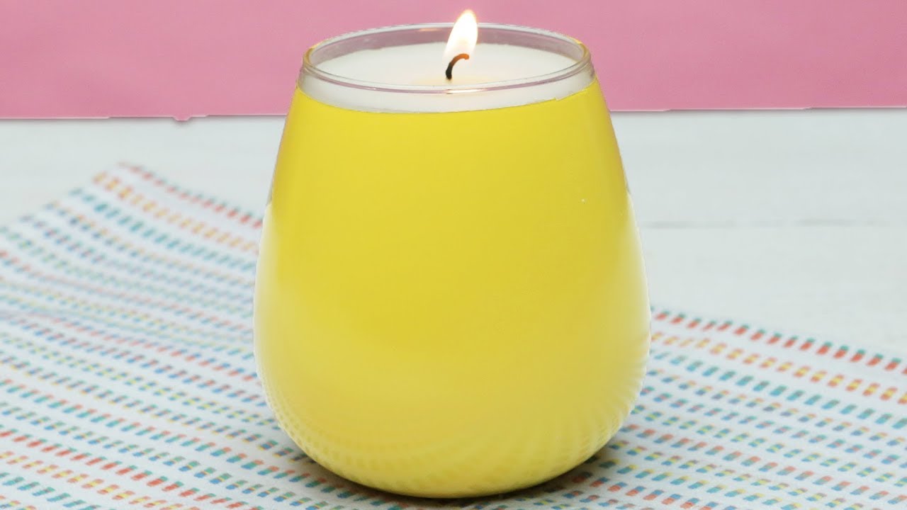 DIY SoulCycle Grapefruit Wake-Up Candle | GLOW - YouTube