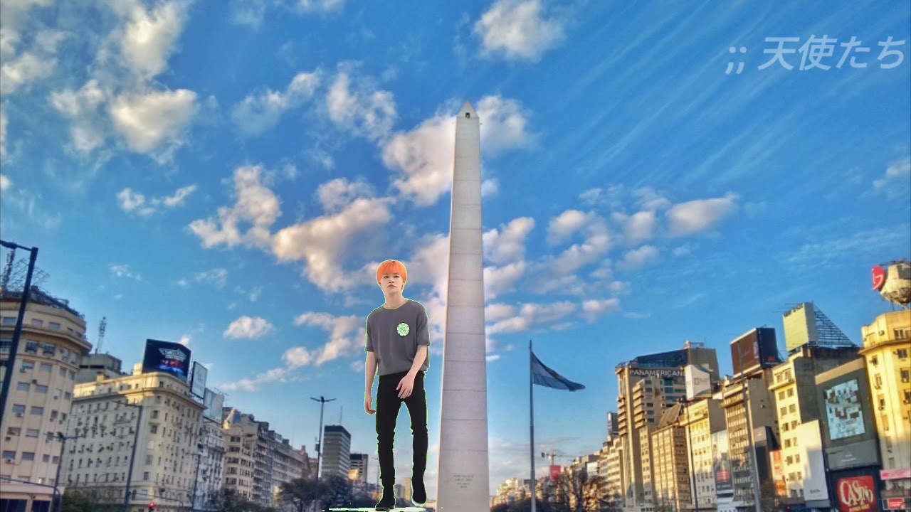 NCT DREAM's BIG Chenle dancing BOOM BOOM in Obelisco of Buenos Aires ...