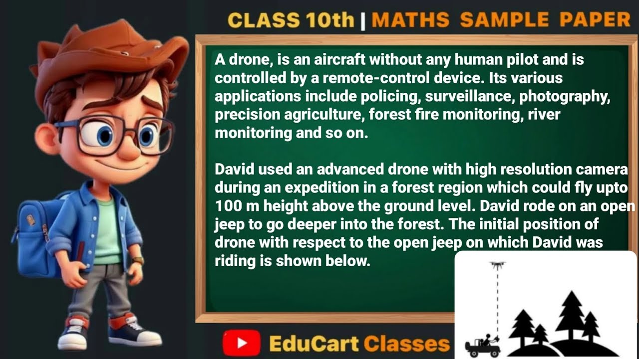 A drone, is an aircraft without any human pilot and is controlled by a ...