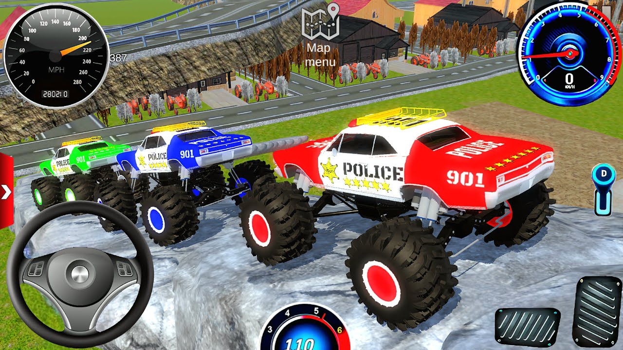 Police Cars Adventure Off-Road Driver #1-Offroad Outlaws 🚔 Car Convoy ...