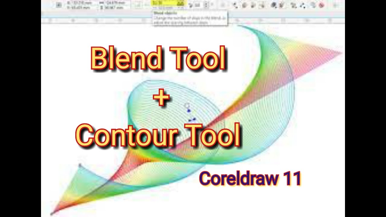 Interactive blend & Contour tool || Coreldraw11 full course in Urdu ...