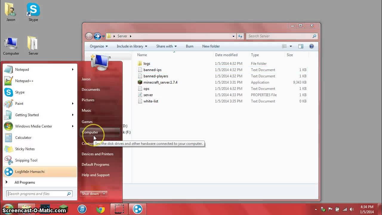 How to make your single player world a server world. 1.7.4 - YouTube