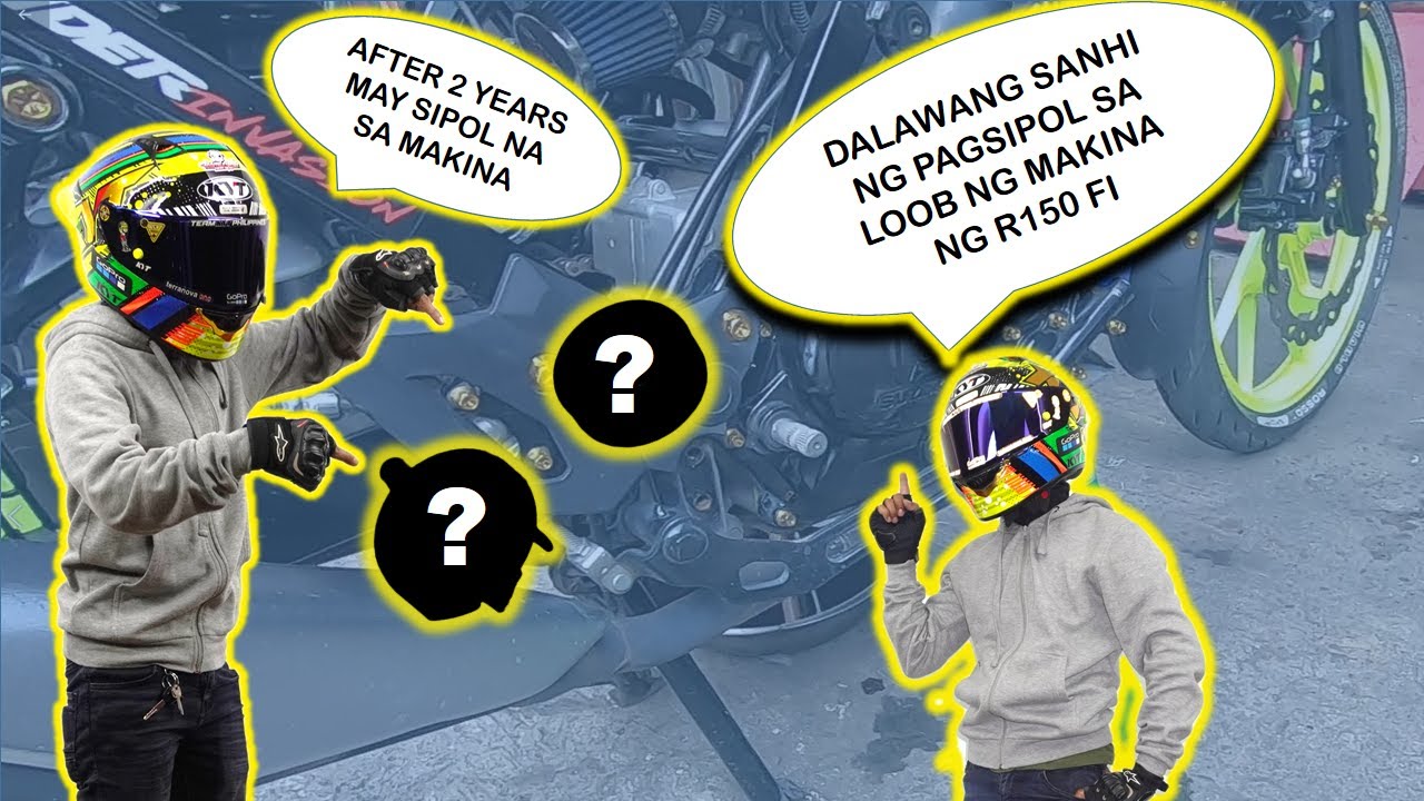 May sipol sa engine ng raider r150fi - YouTube