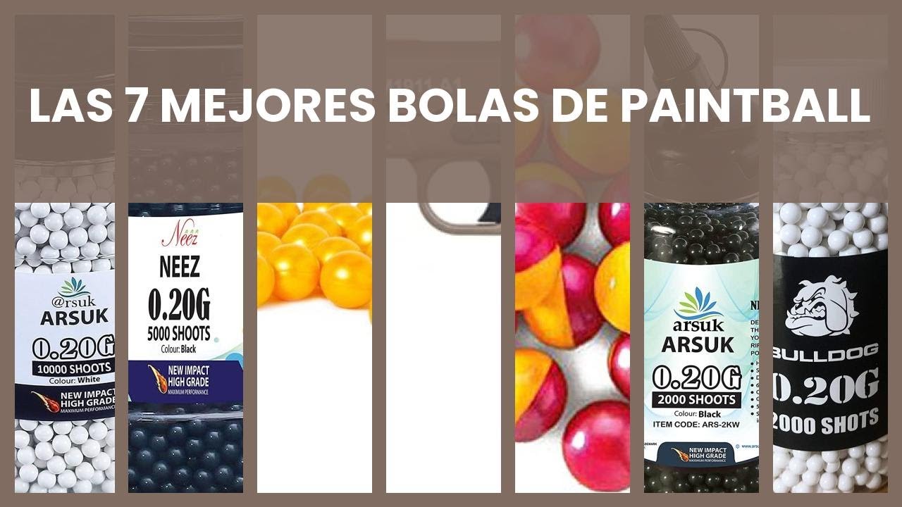 Bolas de paintball: Las 7 mejores bolas de paintball - YouTube