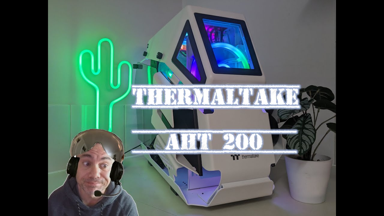 Timelapse Gaming PC build Thermaltake AHT 200 - YouTube