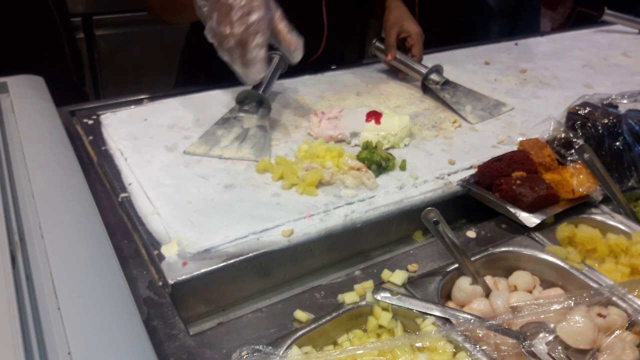 Cream stone Fruit extrotica Icecream receipe making - YouTube