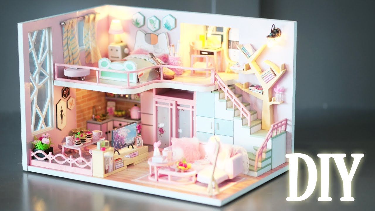 DIY Miniature Dollhouse Kit || From Lily With Love - Duplex Apartment ...