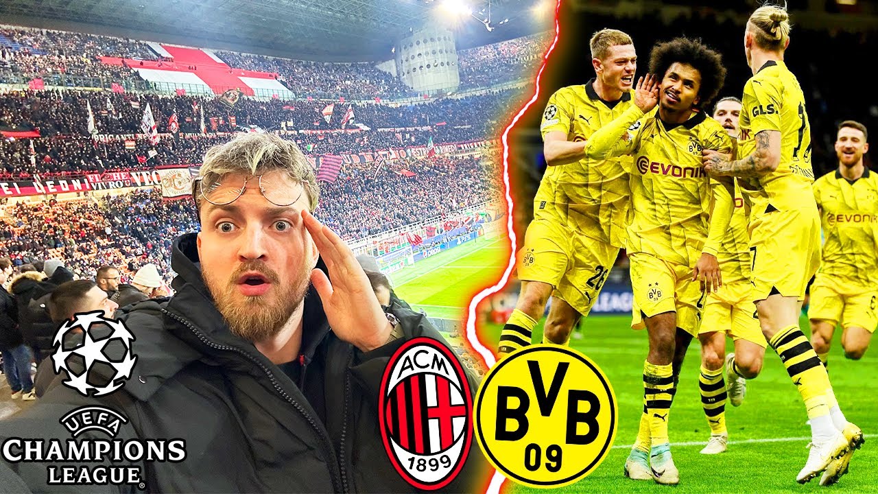 AC Milan vs. Dortmund - XXL UCL Stadionvlog 🔥🚀 | BVB überrollt San Siro ...