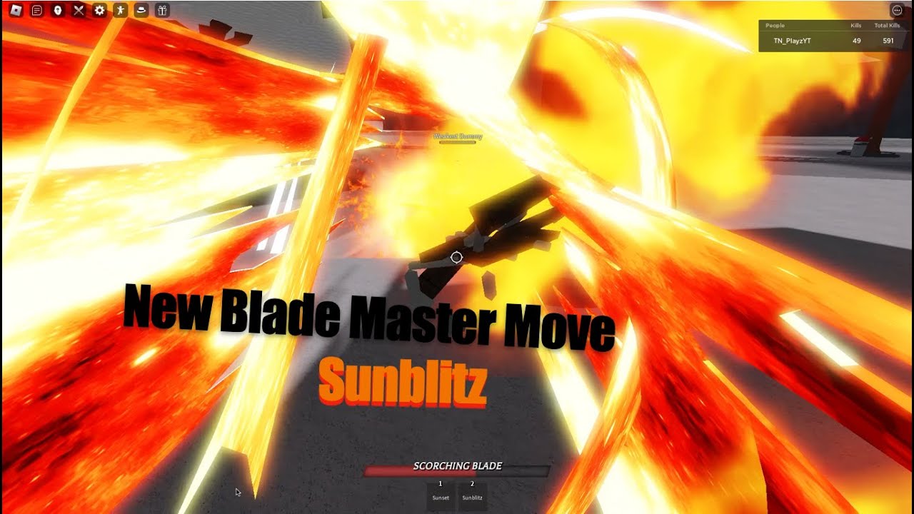New Blade Master Move! The Strongest Battlegrounds - YouTube