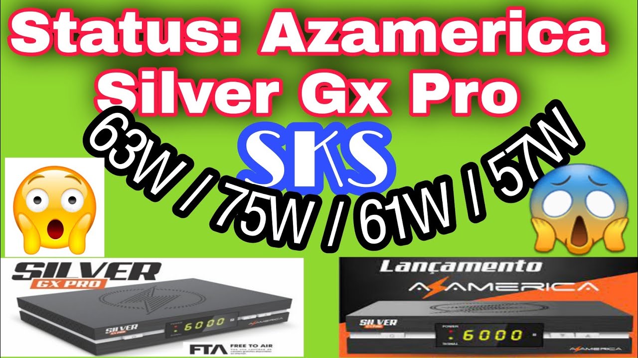 Status Azamerica Silver Gx Pro SKS- 📡63W, 📡75W, 📡61W, 📡57W 📡 - YouTube