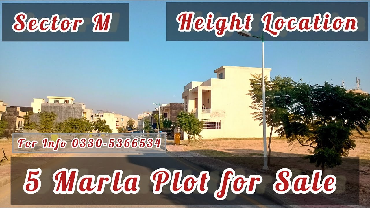 Sector M Block || Bahria town Phase 8 || 5 Marla Plot for Sale | Phase 8 Rawalpindi - YouTube