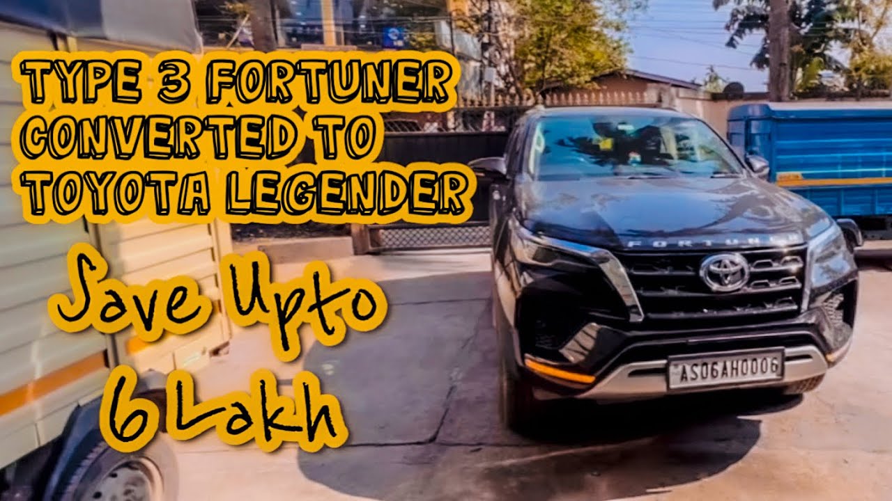 Toyota Fortuner Updated to Legender || Type Change & Audio Setup ...