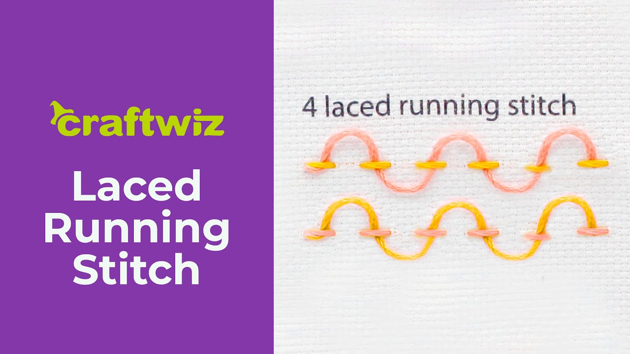 4. Laced Running Stitch - YouTube