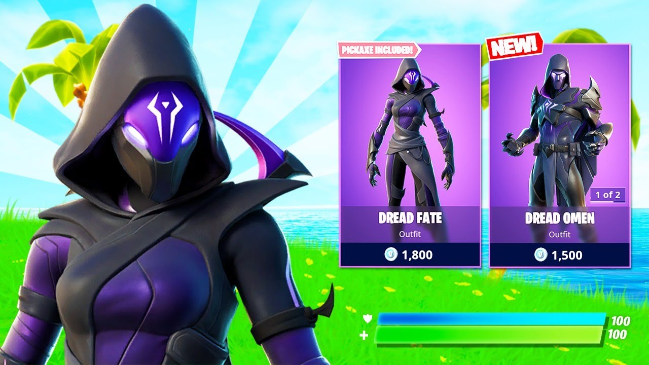 NEW DREAD FATE AND OMEN SKINS! Winning in Duos (Fortnite Season 4 ...
