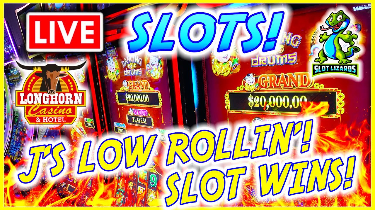 🔴 LIVE SLOTS NOW!!! J'S LOW ROLLIN' WEDNESDAY! EPISODE 37! LONGHORN ...