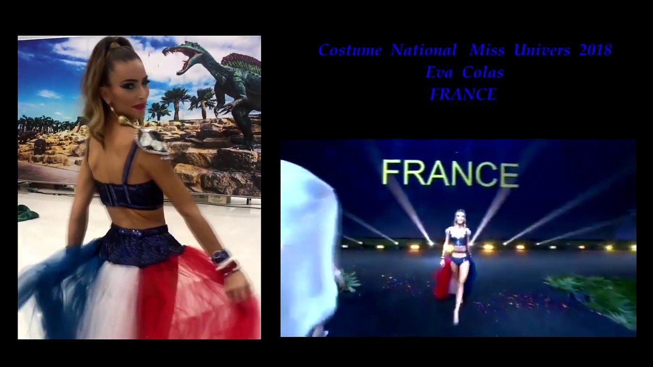 Eva Colas france , Costume National Miss Univers 2018 - YouTube