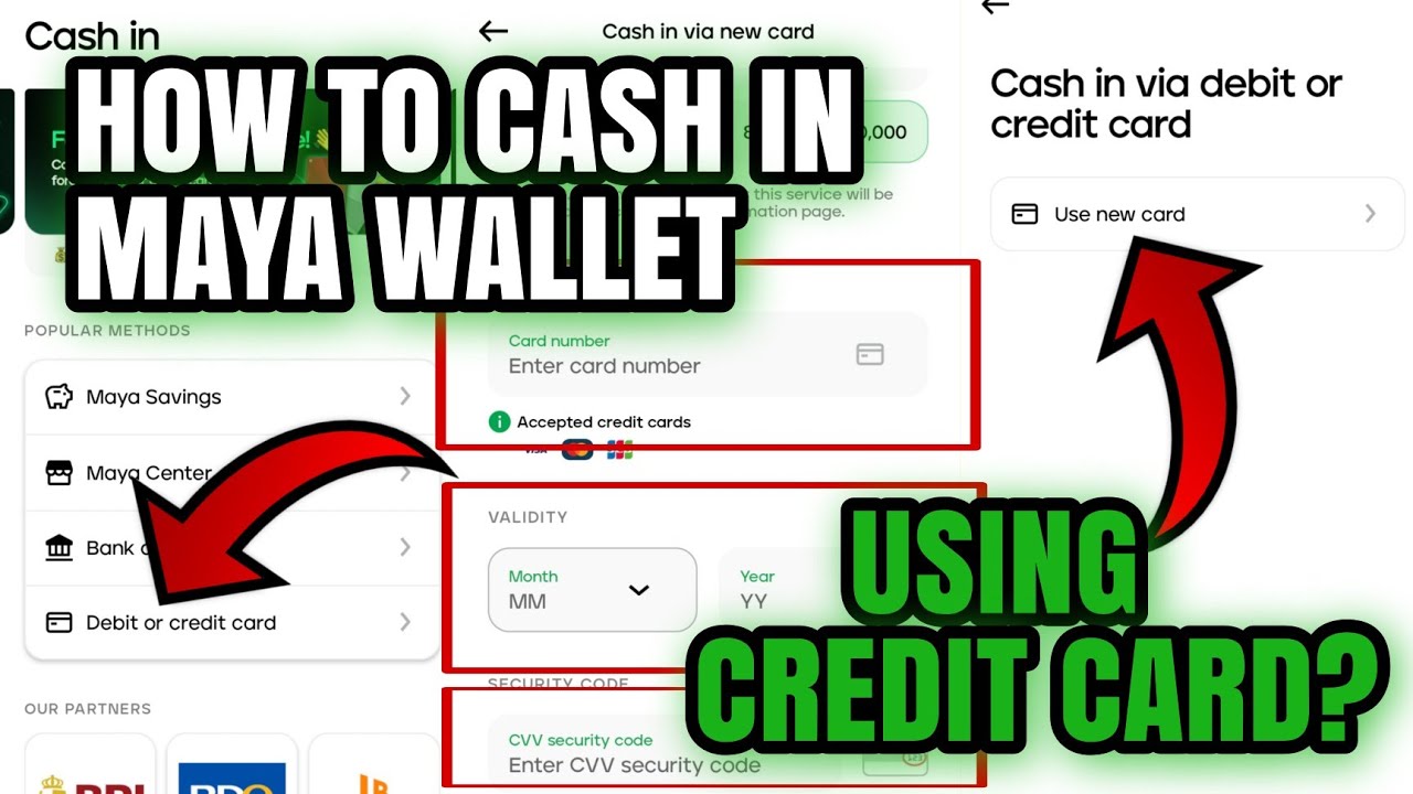 How to CASH IN Maya Wallet using CREDIT CARD? - YouTube