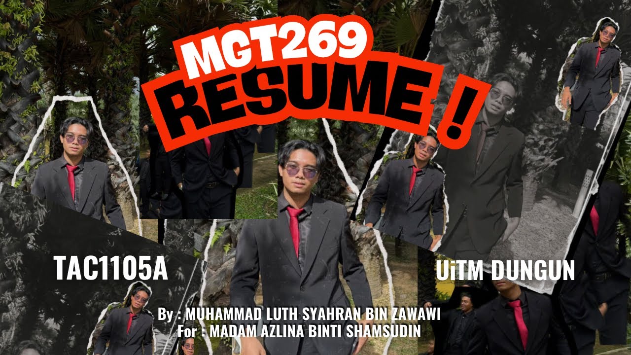 UiTM | VIDEO RESUME | MGT269 - YouTube