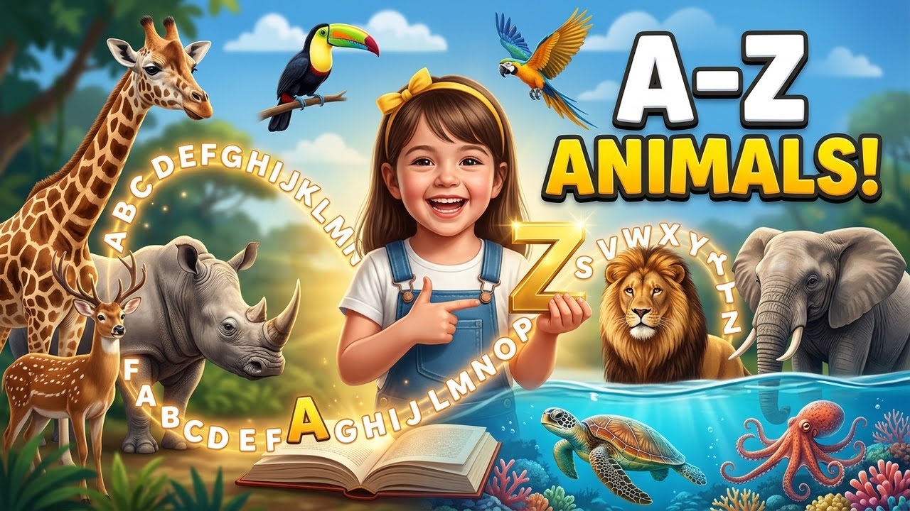 ABC Animals A-Z: Learn Alphabet with Animals, Birds & Sea Creatures ...