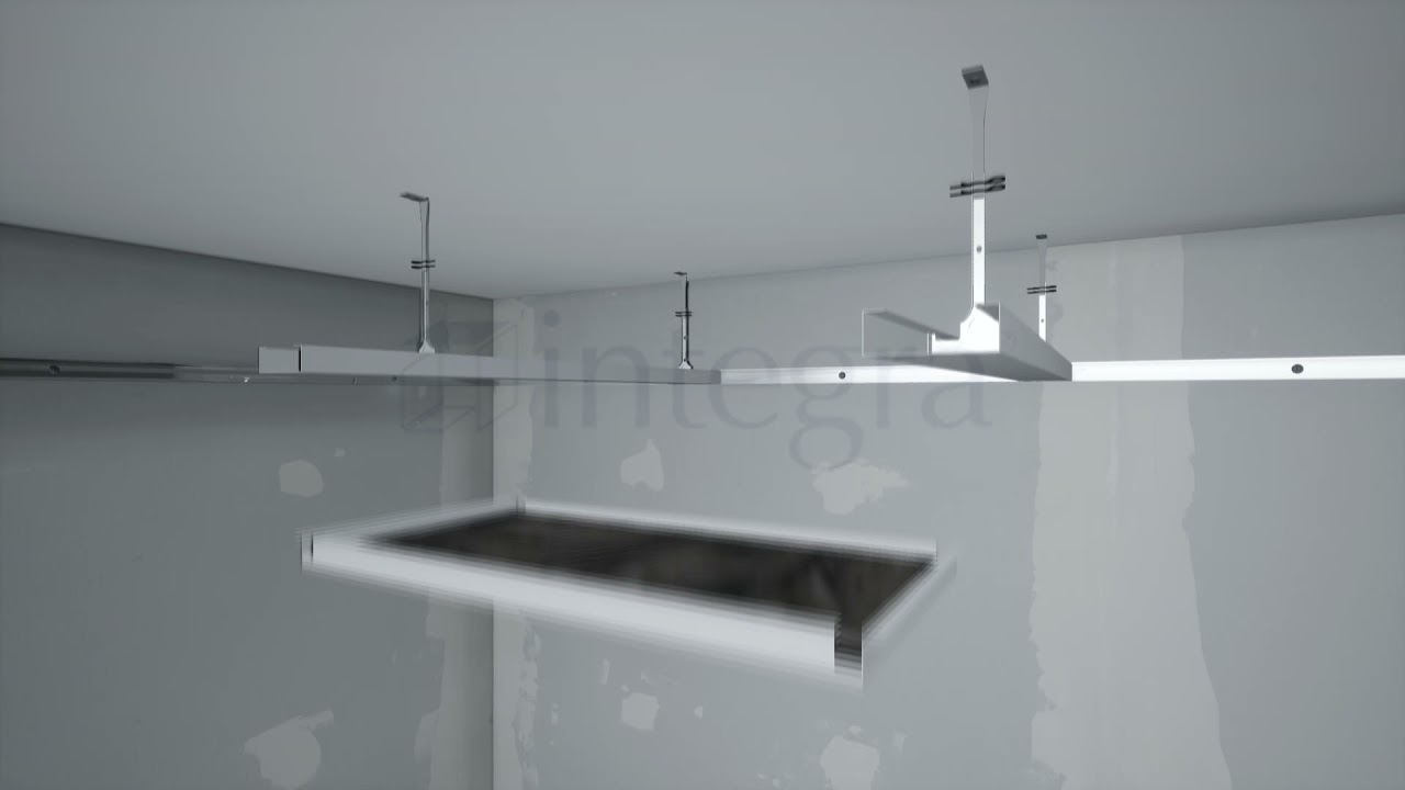 INTEGRA – Perspekta Metal Ceiling System with Bandraster Profile - YouTube