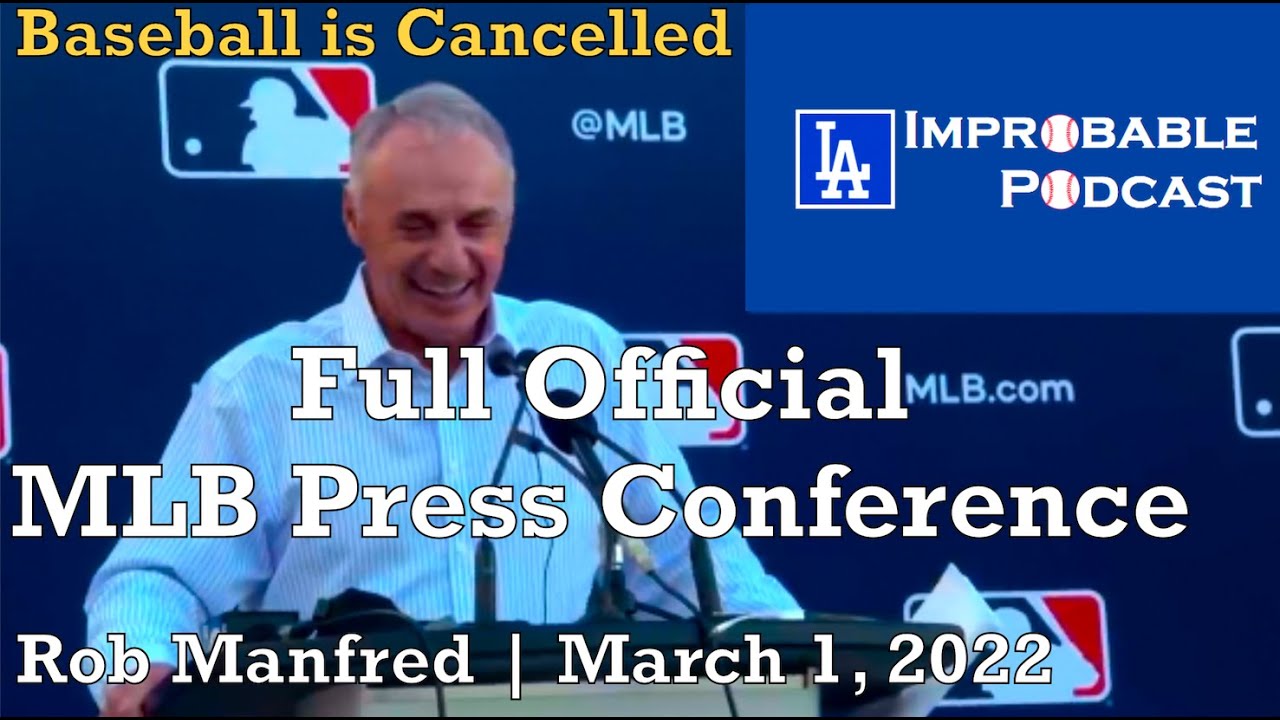 MLB FULL Official Press Conference Today #MLB Commissioner Rob Manfred ...