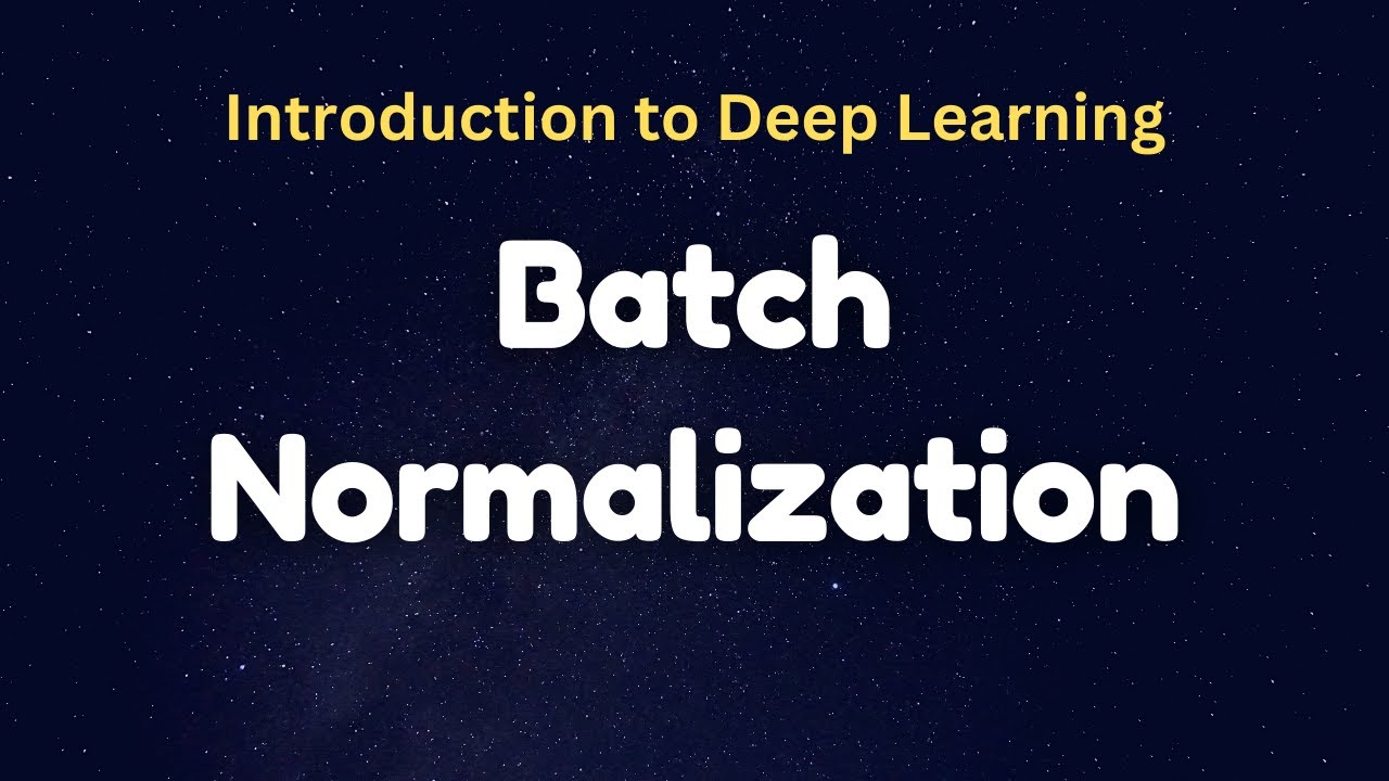 Batch Normalization شرح - YouTube