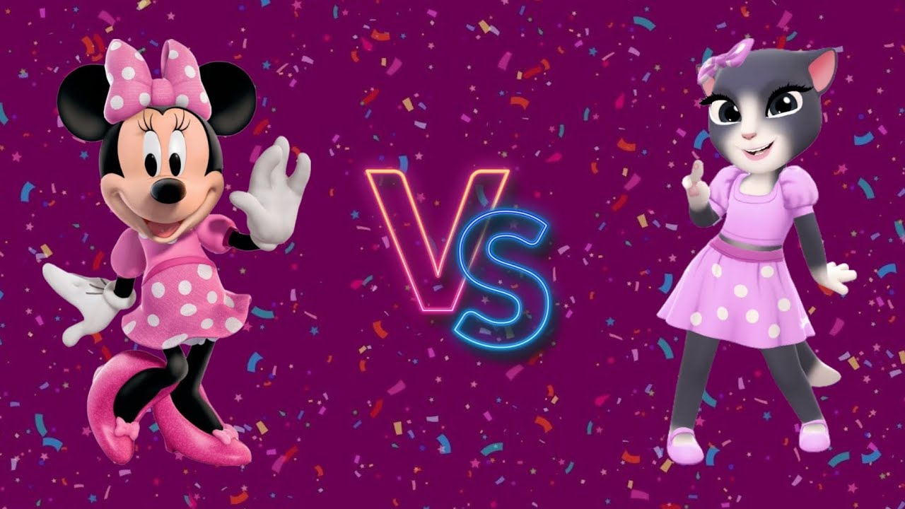 Minnie Mouse vs My Talking Angela 2 New Update Cosplay - YouTube