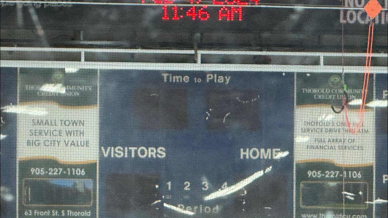 Thorold Community Arena Frank Doherty Arena Rink/Scoreboard Siren - YouTube