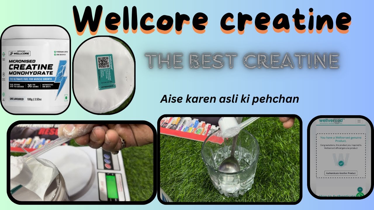 wellcore creatine original authenticity opening mixibilty and full ...