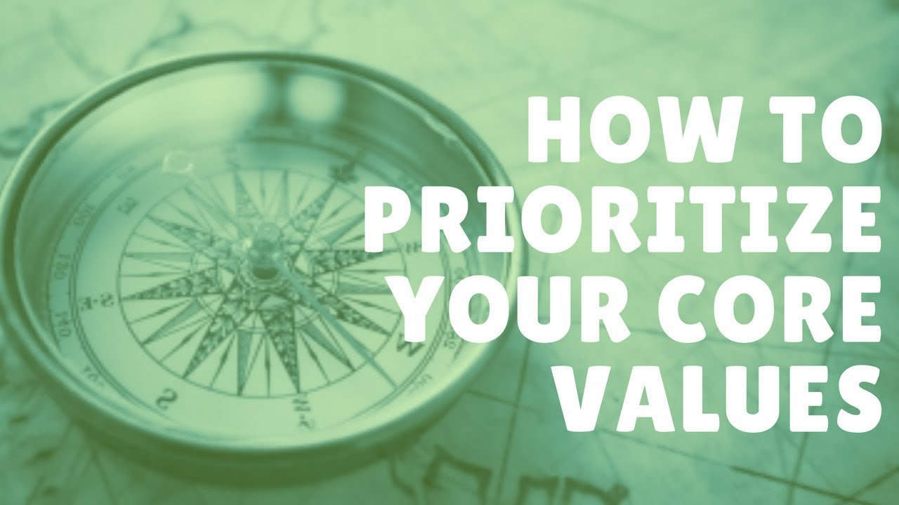 How To Prioritize Your Core Values - YouTube