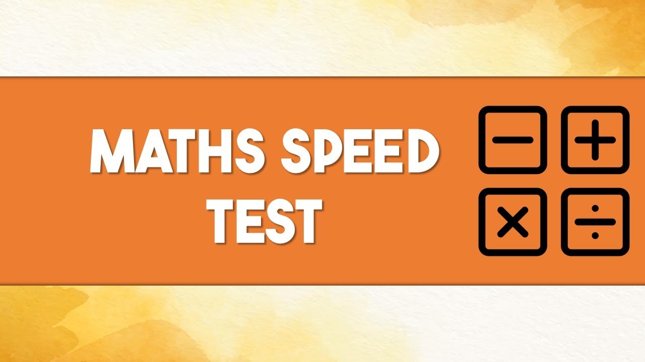 Math Speed Test | Addition, Subtraction, Multiplication, Division ...
