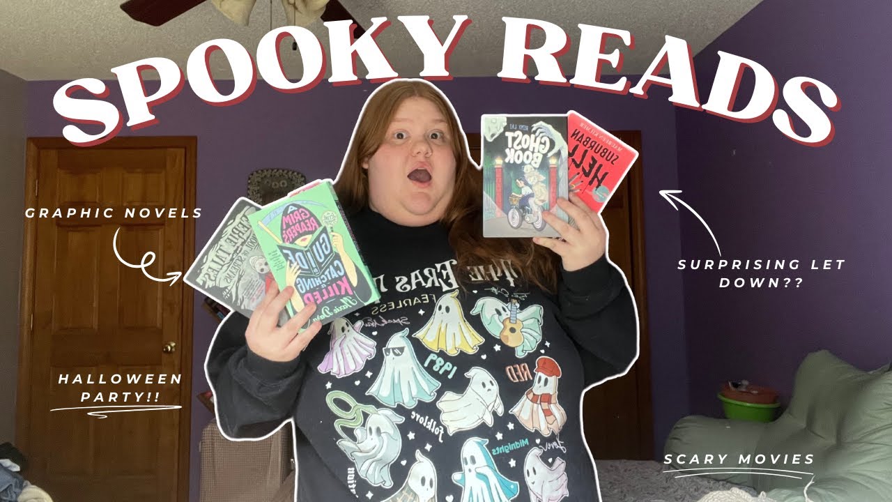 Reading spooky books for Halloween || reading vlog, spooky movies, 24 ...